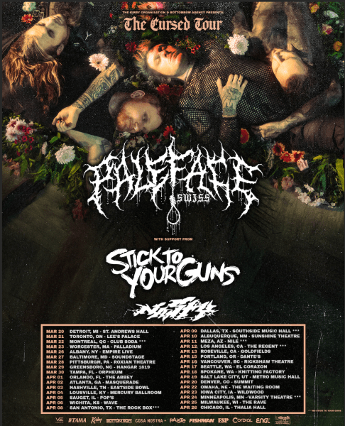 PALEFACE SWISS Release Album “Cursed” & 2025 Tour Dates - ShadowRaven Media